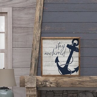 Stay Anchored Blue Whitewash - Bed Bath & Beyond - 42710508