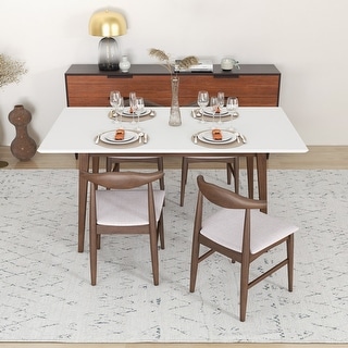Sten Modern Solid Wood Dining Table and Chair Set Dining Room Furniture ...