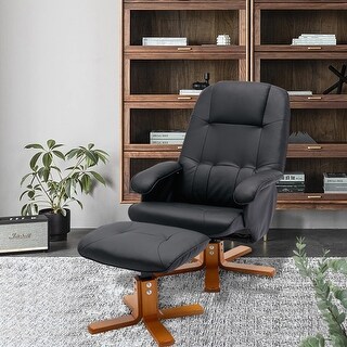 Modern Swivel Recliner Chair with Ottoman - Bed Bath & Beyond - 38162412