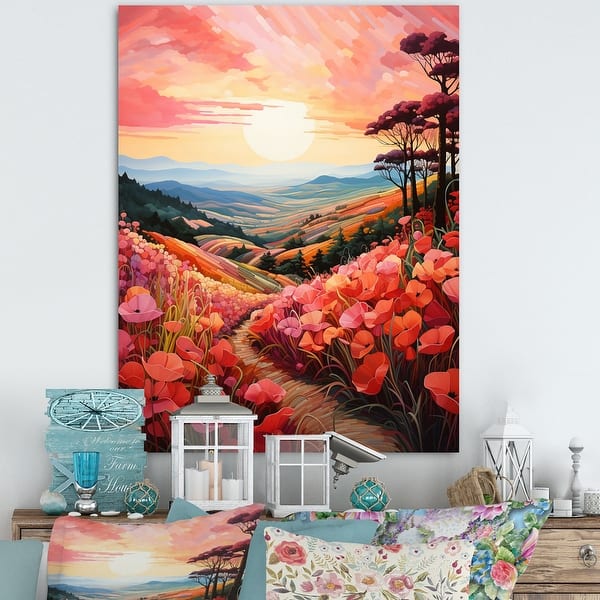 red poppy field wallpaper