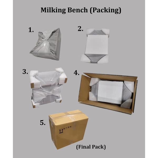 Milking Bench - Natural - 17 x 22 x 10 inches - Bed Bath & Beyond - 3297719