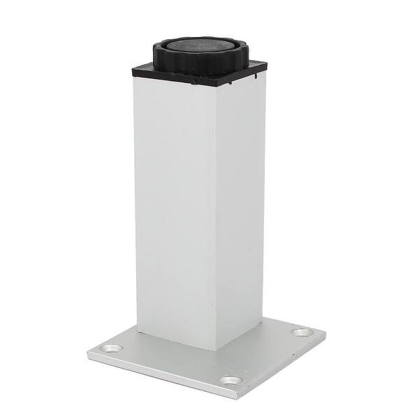 Unique Bargains120mm Height Aluminum Square Base Adjustable Cabinet Leg ...