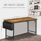 Home Office Desks 47 inch Desk for Bedroom Modern Simple Student Study ...