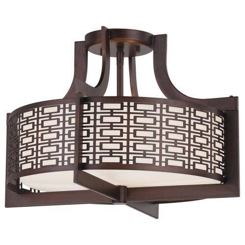 Metropolitan N6973-267B 3 Light Semi-Flush Ceiling Fixture from the ...