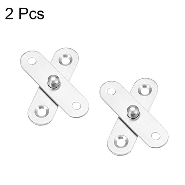 2 Sets Stainless Steel 360 Degree Rotating Door Pivot Hinge 57mmx16mm ...