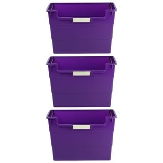 Romanoff Desk Top Organizer, Purple, Pack of 3 - Bed Bath & Beyond ...