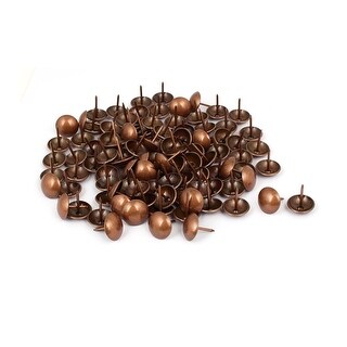 Metal Upholstery Tack Push Nail Copper Tone 7/16" Dia 100pcs for ...