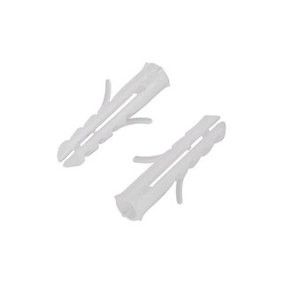 5x25mm Plastic Expansion Tube Bolts Column Frame Fixings White 100pcs ...