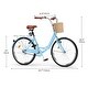 24 Inch Beach Cruiser Bike for Women - 1 Speed Commute Bike for Adults ...