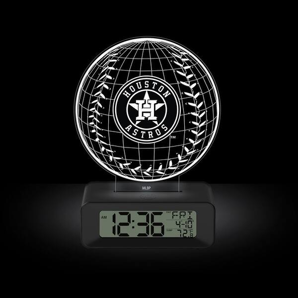 Game Time MLB Houston Astros Color-Changing Led 3d Illusion Alarm Clock ...