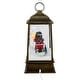13.5" LED Lighted Snowing Musical Santa Christmas Lantern - Bed Bath ...