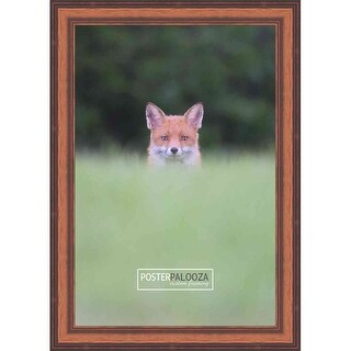 30x36 Traditional Walnut Complete Wood Picture Frame with UV Acrylic ...
