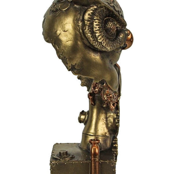 steampunk owl statue