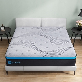 12 inch Hybrid Mattress Innerspring and Gel Memory Foam in a Box - Bed ...