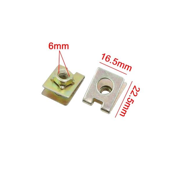 4pcs Metal U-type Clip with Screw Fender Trim Panel Nuts Fasteners ...