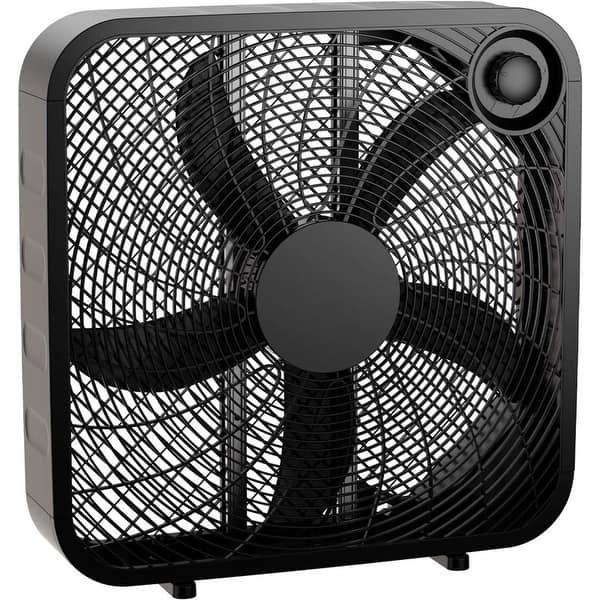 3-Speed Box Fan For Full-Force Circulation With Air Conditioner - Bed ...