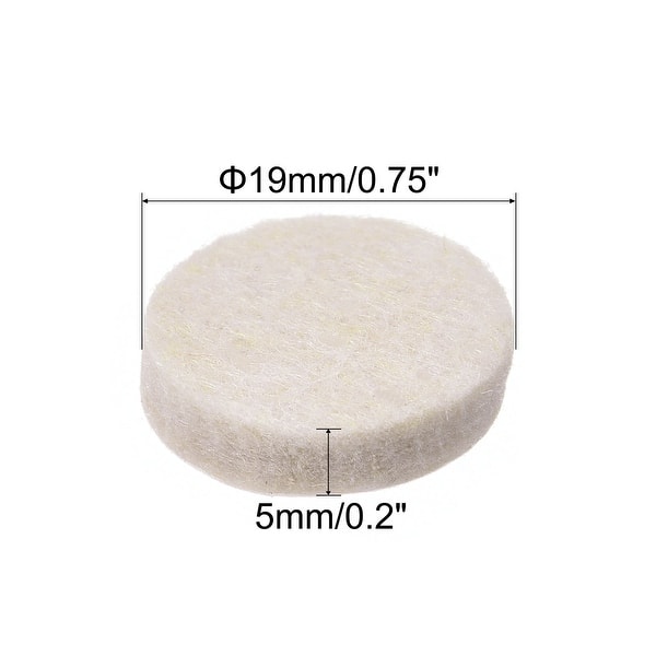 Felt Furniture Pads 19mm Dia Self-stick Anti-scratch Floor Protector 64 ...
