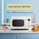 Retro Microwave with 9 Preset Programs, Fast Multi-stage Cooking ...