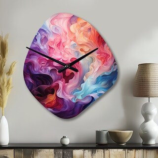 Designart - Opt Art Radiant Spectrum II - Op Art Large Wall Clocks ...