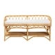 Leryn Modern Bohemian Natural Brown Rattan Bench - Bed Bath & Beyond ...