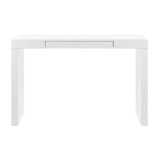 Doug Desk in Matte White Lacquered with One Drawer - Bed Bath & Beyond ...
