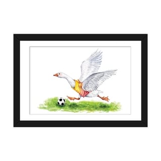 iCanvas "Soccer Goose Running With A Soccer Ball" by Goosi - Bed Bath ...