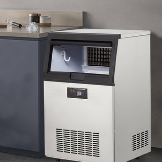 Commercial Ice Maker Machine with 33lbs Ice Storage Capacity - N/A ...