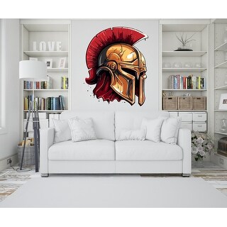 Spartan Helmet wall art decals, Spartan wall decor - Bed Bath & Beyond ...