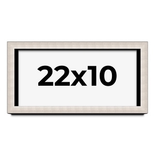 22x10 Shadow Box Frame Silver Real Wood Contemporary Shadowbox Display ...