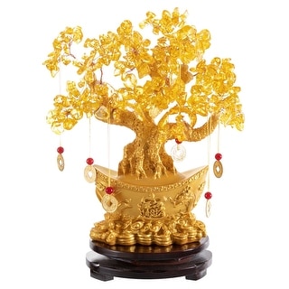 Golden Feng Shui Money Tree Home Decor for Wealth& Luck - Bed Bath ...