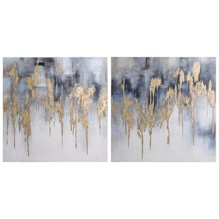 Golden Lighting 1&2 Textured Metallic Hand Painted Wall Art by Martin ...