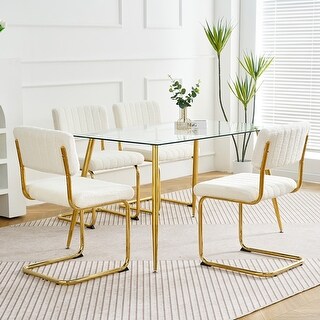 Modern simple table and chair set, one table and four chairs - Bed Bath ...