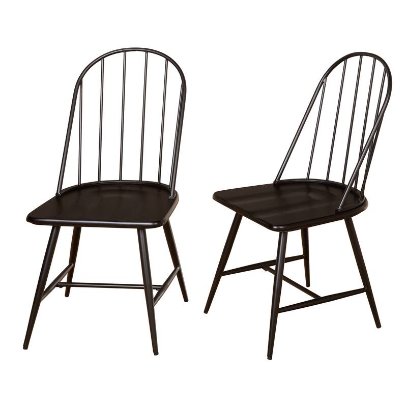 Simple Living Milo Mixed Media Spindle Dining Chairs (Set of 2) - On ...