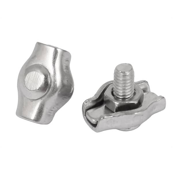 M4 Stainless Steel Simplex Wire Rope Clip Cable Clamp Single Bolt 10 ...