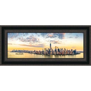 24x10 Traditional Black Complete Wood Picture Frame with UV Acrylic ...