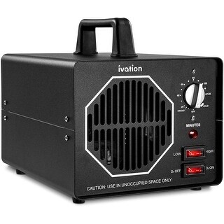 Ivation 30,000mg Industrial Ozone Generator Machine for Up to 10,000 Sq/Ft with UV Light - Bed ...