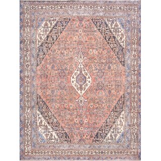 Pasargad Home Vintage Baku Wool Salmon Area Rug - 8' 5'' X 11' 2 ...