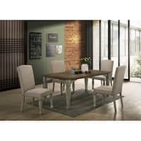 Roundhill Furniture Breda Antique Gray and Dark Oak Finished Wood ...