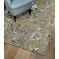 Domani Grove Machine Washable Distressed Grey Medallion Area Rug - On ...