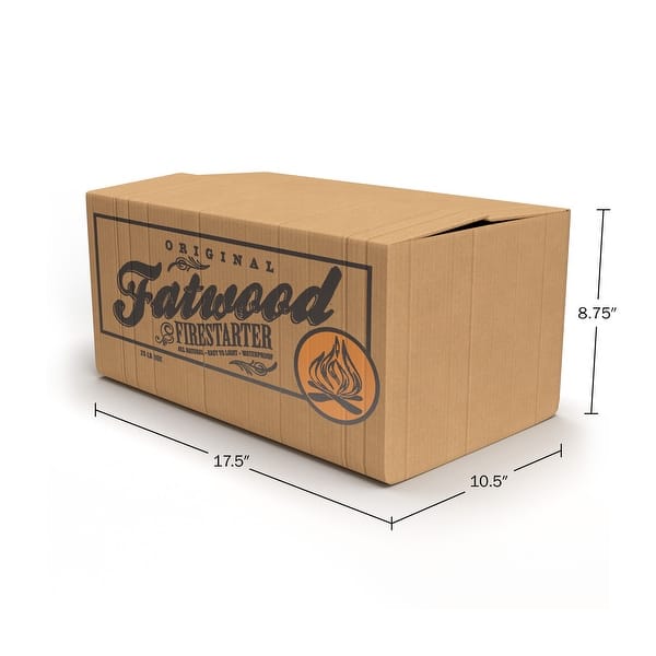 Pure Garden Fatwood Pine Wood Fire Starter Sticks - 25 Pound Box - Bed ...