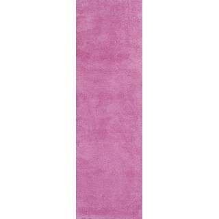 HomeRoots 8' Hot Pink Plain Runner Rug - 9'3" x 12'3" - Bed Bath ...