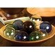 Kalalou Recycled Glass Ball - 4 -inch Diameter, Multi Color - Bed Bath ...