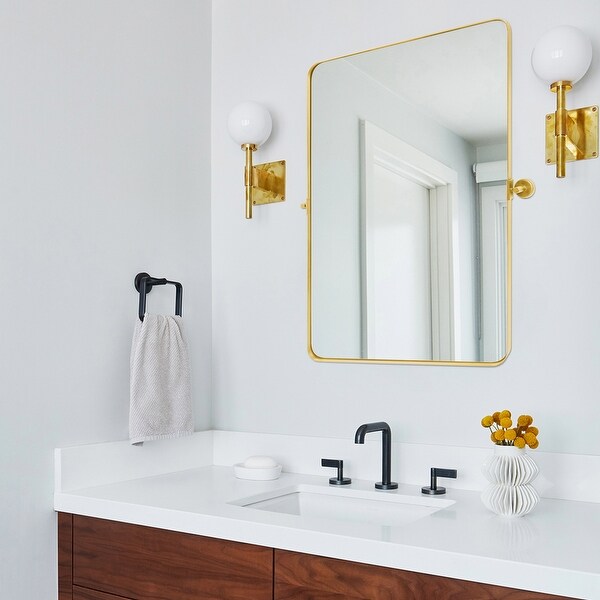 Retangular Pivot Bathroom Mirror Metal Framed Tilting Vanity Mirror Bed Bath Beyond 36042912