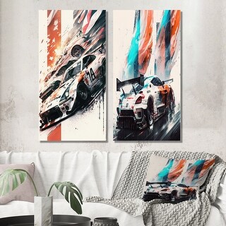 Designart "Tokyo Japan Driving Car I" Cars Drifting Japon Wall Art Set ...
