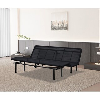 King Size Modern Steel Bed Base with Adjustable Head & Foot - Bed Bath ...