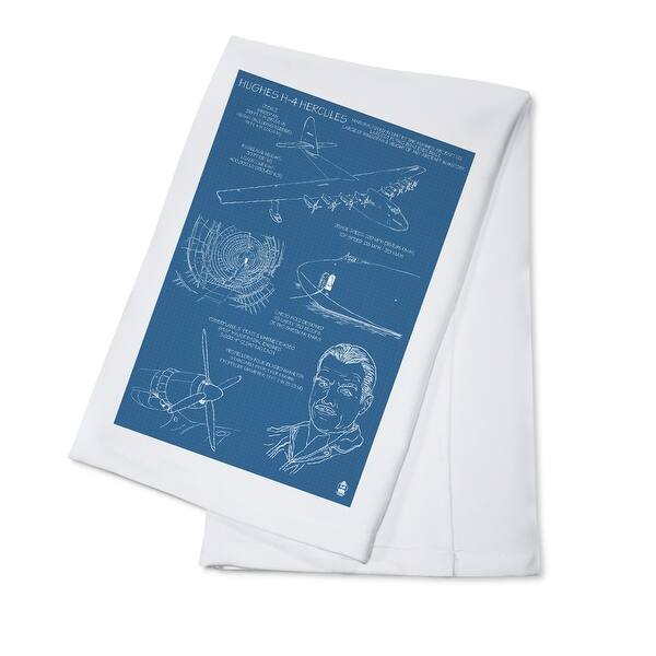 Spruce Goose - H-4 Hercules Blueprint - LP Artwork (100% Cotton Towel ...