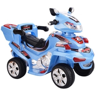 Costway 4 Wheel Kids Ride On Motorcycle 6V Battery Powered R/C Electric ...