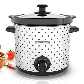 Applica - Sc1004d - Bd 4Qt Slow Cooker Blk Polka - Bed Bath & Beyond ...