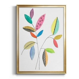 Color Pop Leaves III Premium Framed Print - Ready to Hang - Bed Bath ...