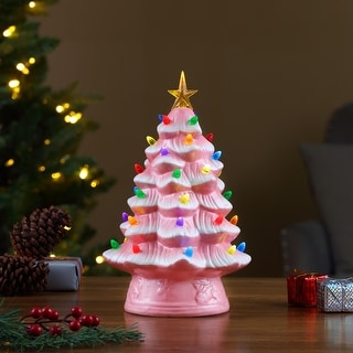 12" Nostalgic Ceramic Tree - Pink - Bed Bath & Beyond - 39047311